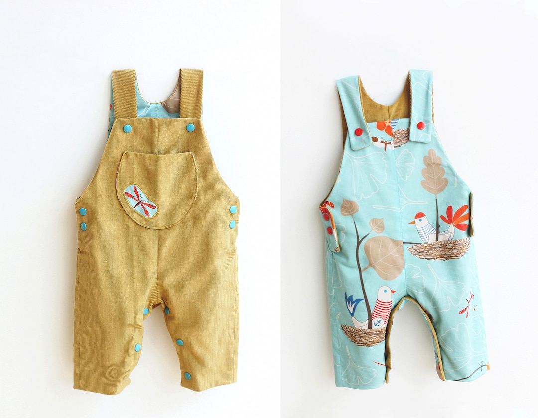 AHOY LINED Reversible Romper Sewing Pattern Pdf, Toddler Baby Boy Girl ...