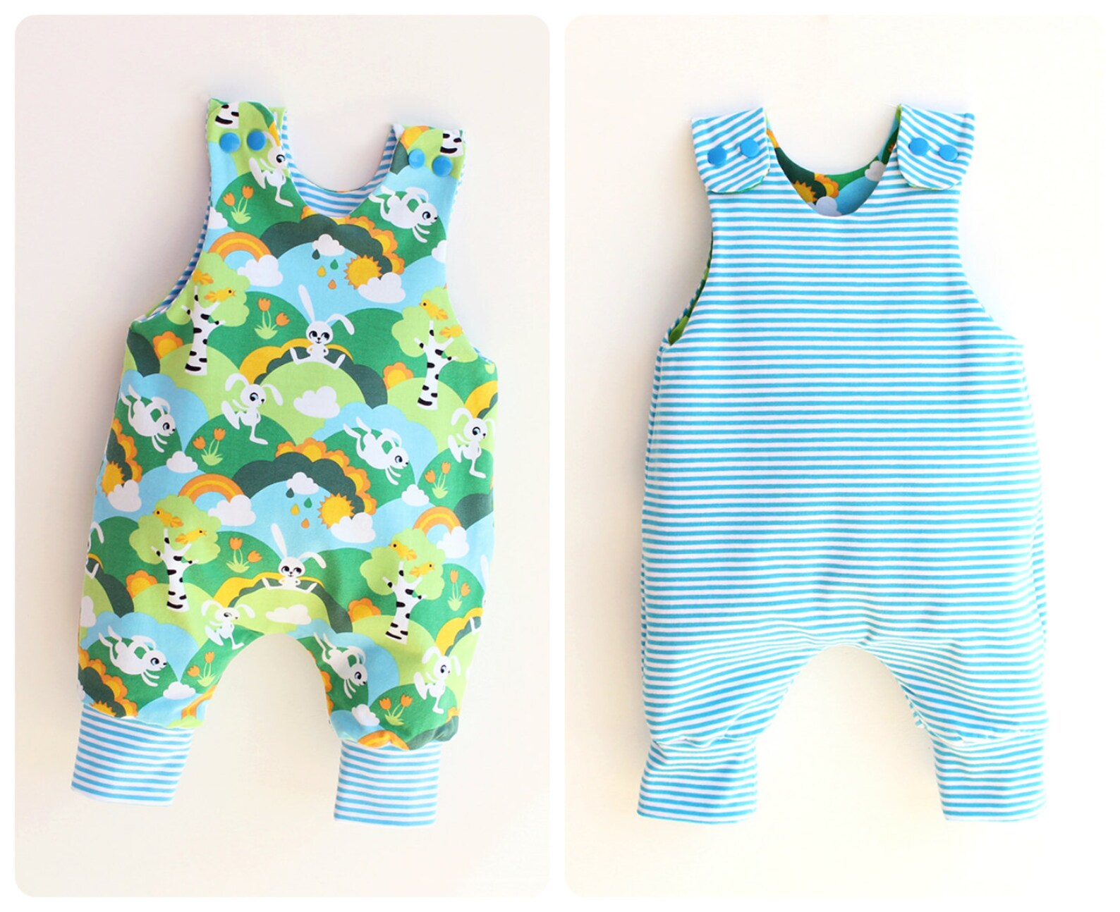 JUMPY Baby Romper Pattern Pdf Sewing REVERSIBLE Jersey Woven - Etsy ...