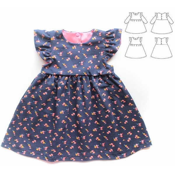 Girls Knit Dress Pattern - Etsy