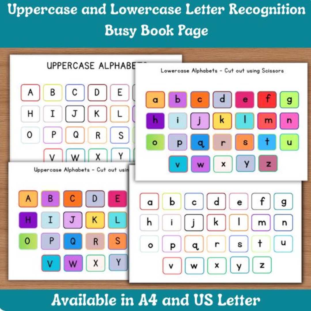 Alphabet Velcro Matching Activity | Uppercase, Lowercase Letter ...