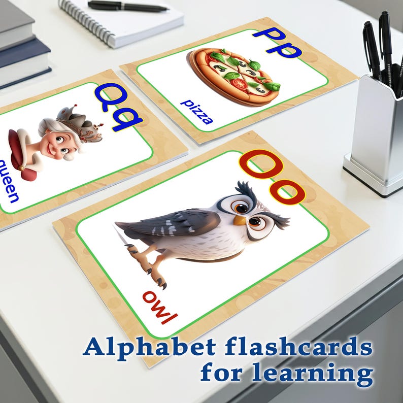 English Alphabet Posters for Kids | ABC Learning Wall Art | Printable ...