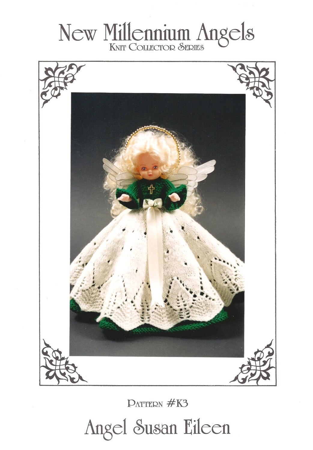 PDF Pattern. Knit Bed Doll Pattern ANGEL Susan Eileen 3 in - Etsy