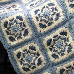 AMAZING STAR AFGHANS - 4 Crochet Afghan Patterns - Star Motifs: Square ...