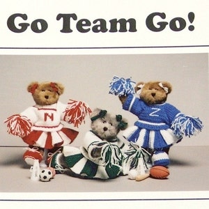 Pdf Pattern - GO TEAM GO! Easy Cheerleader Outfits to Knit or Crochet ...