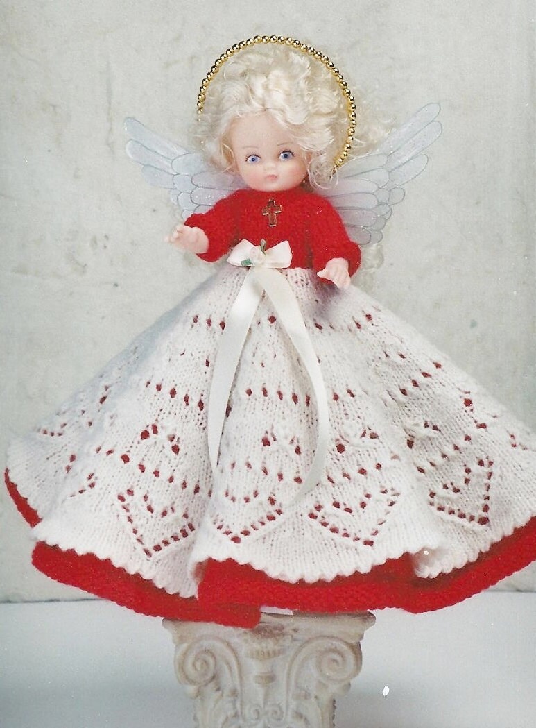 PDF Pattern. Knit Angel Doll Pattern Jane Anne 1 in - Etsy