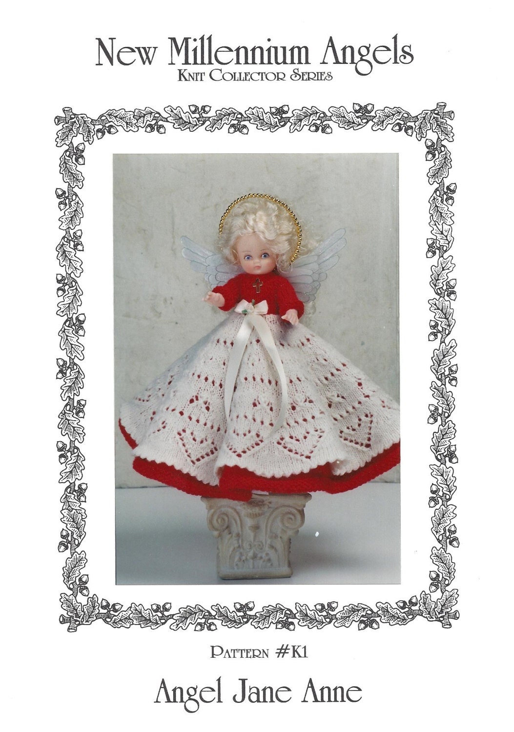 PDF Pattern. Knit Angel Doll Pattern Jane Anne 1 in - Etsy