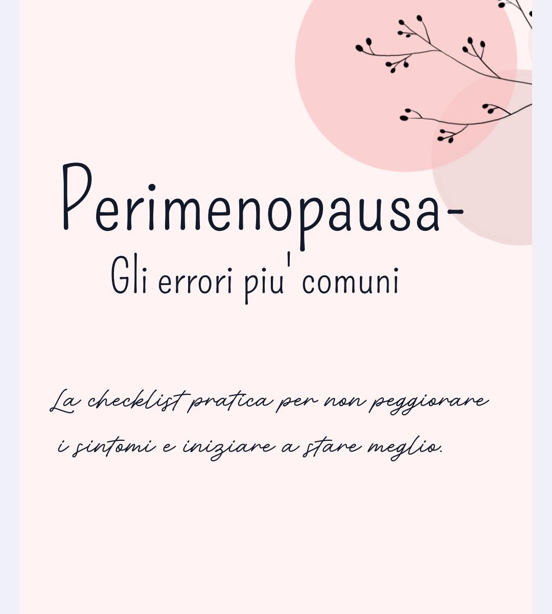 Perimenopause - the Most Common Mistakes / Practical PDF Checklist to ...