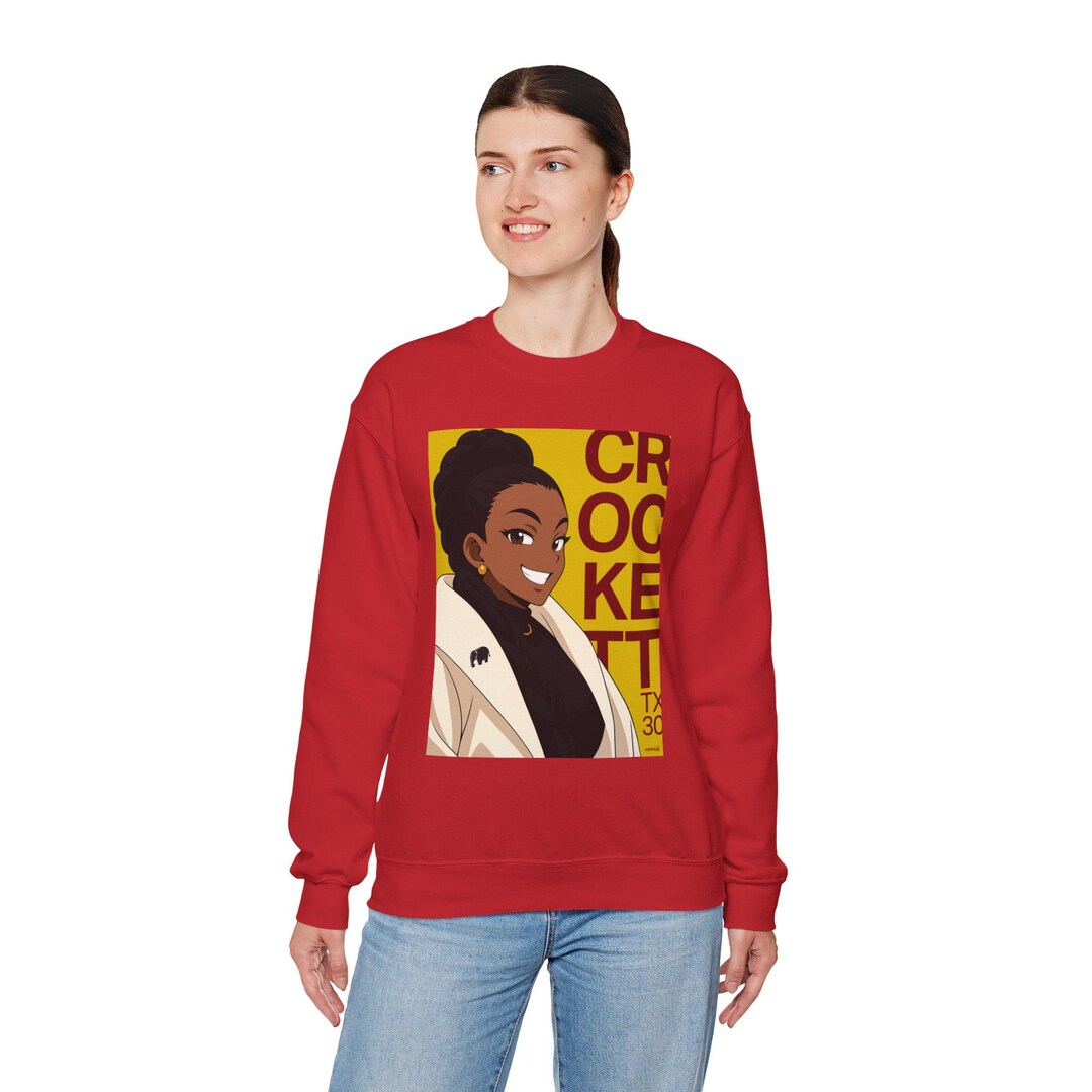 Jasmine Crockett Premium Anime Sweatshirt | Texas US Representative - Etsy