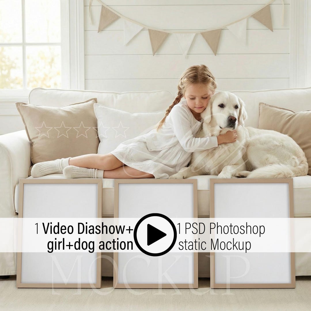 Video 3 Frames Mockup - Etsy