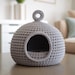 Crochet Pet House Pattern PDF | Igloo Style Cat & Small Dog Bed ...
