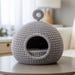 Crochet Pet House Pattern PDF | Igloo Style Cat & Small Dog Bed ...