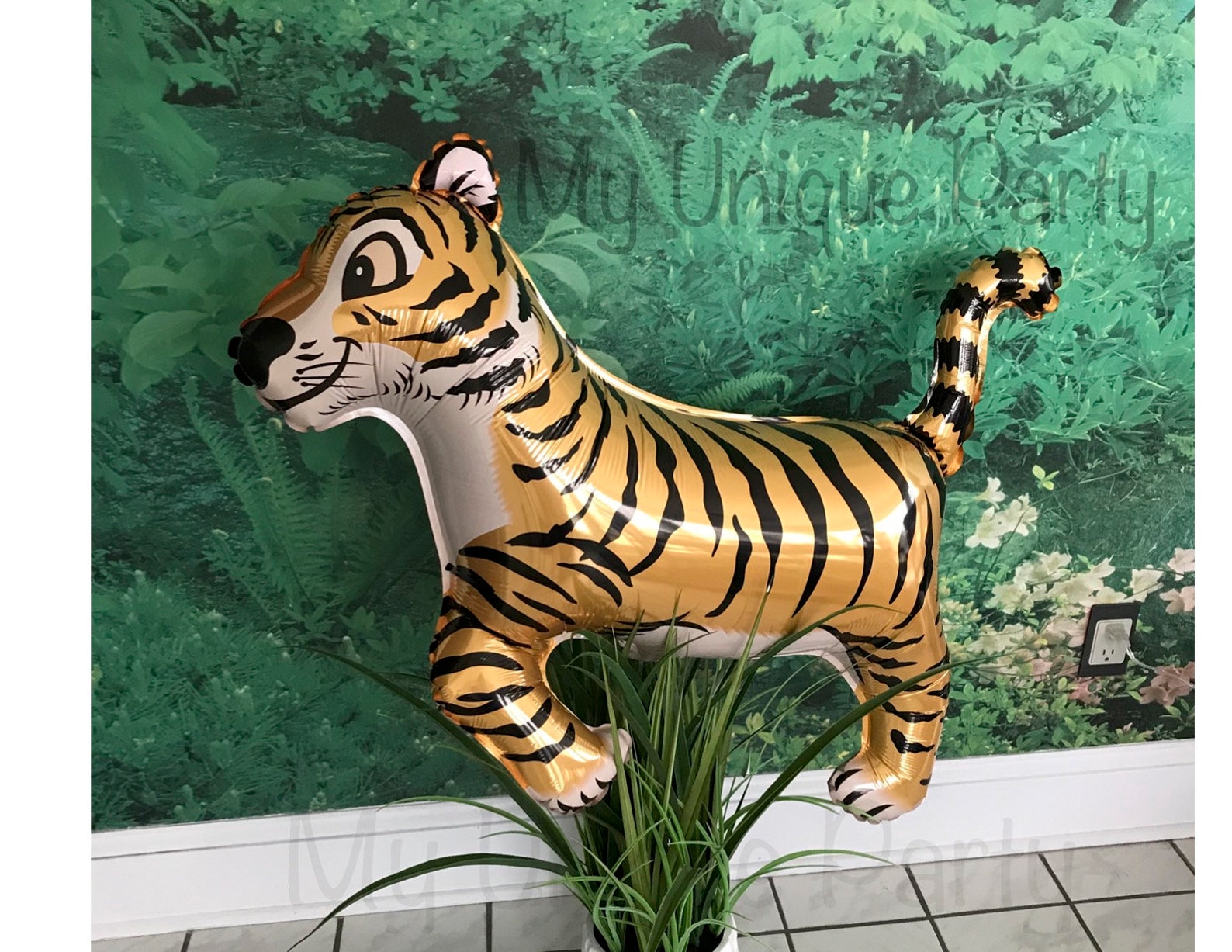TWO WILD Balloons Two Wild Banner Tiger Balloon Zebra Balloon - Etsy