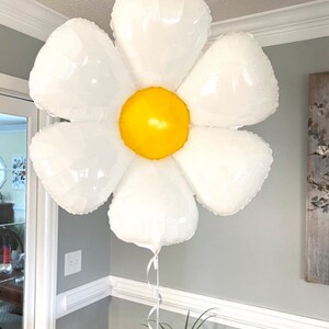 Daisy Balloon, White Daisy Flower Balloon, Daisy Flower, Daisy Party ...