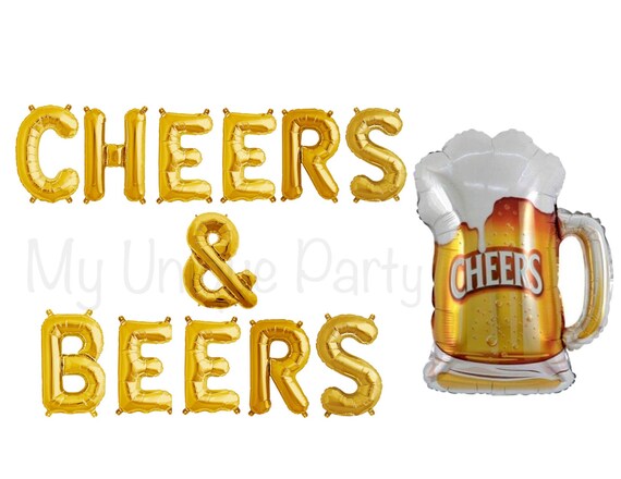 CHEERS & BEERS Balloons Large Beer Mug Balloon Beer Party | Etsy