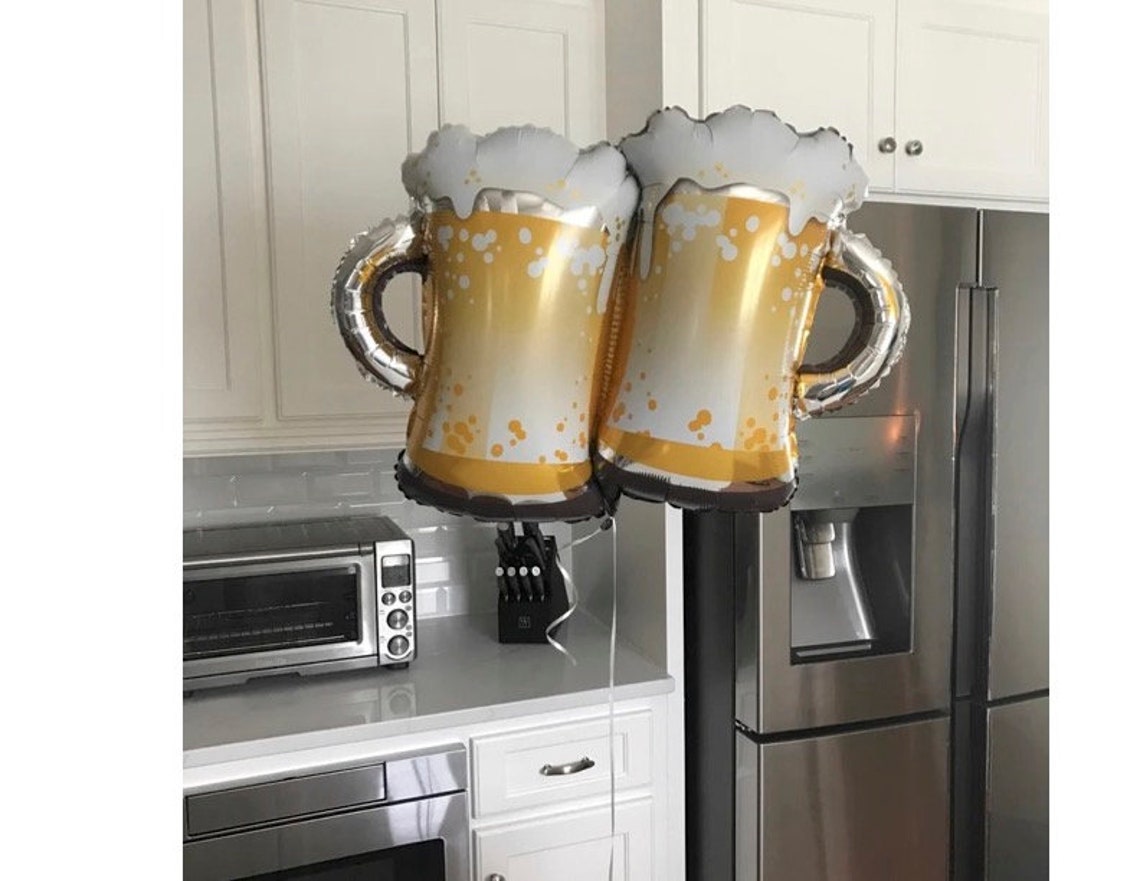 BUBBLES & BREWS Balloons, Mylar Letters - Beers - Champagne Glass ...
