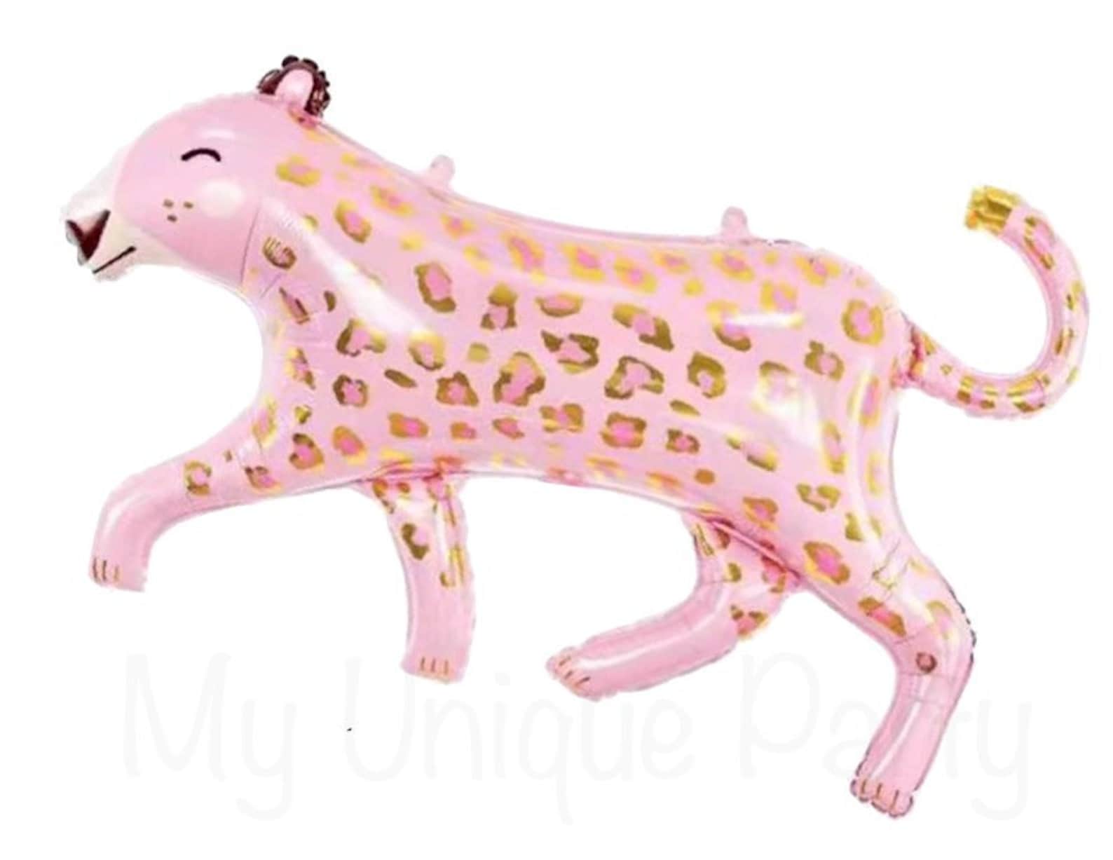Pink Cheetah Balloon Safari Birthday Party Pink Leopard - Etsy