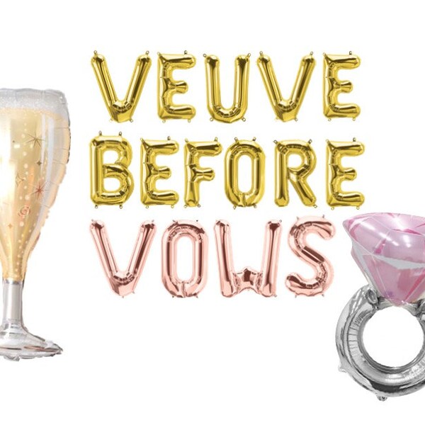 Veuve Before Vows Champagne Labels - Etsy