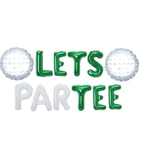 Golf Balloons Lets Par Tee Banner Golf Birthday Party Retirement Party ...