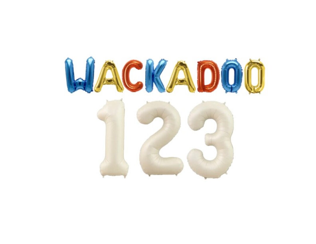 Wackadoo Balloon Banner, Bluey Birthday, Wackadoo Letters, Wackadoo ...