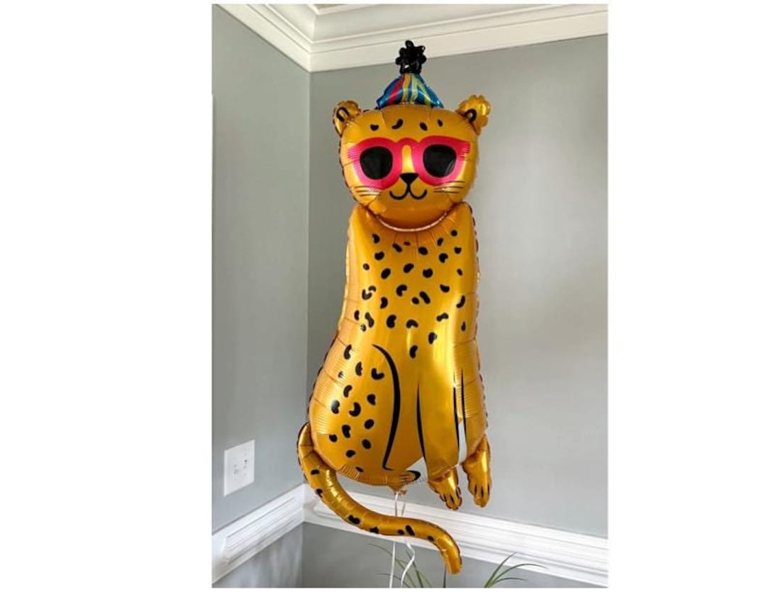 Cheetah Balloon, Safari Birthday, Party Animal Decorations, Leopard ...