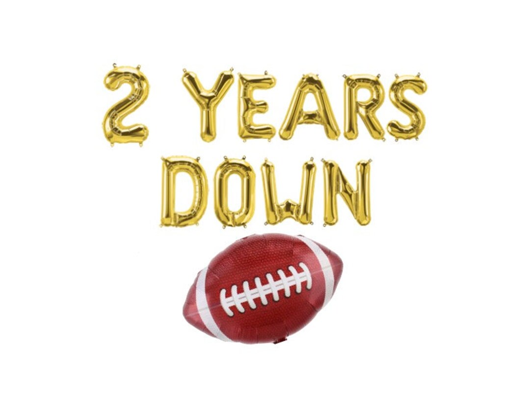 2nd Birthday, 2 YEARS DOWN Balloon Banner Kit Birthday Party 2nd Down ...
