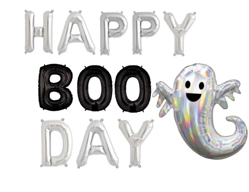 Happy Boo Day Halloween Themed Birthday Happy Boo Day Banner - Etsy