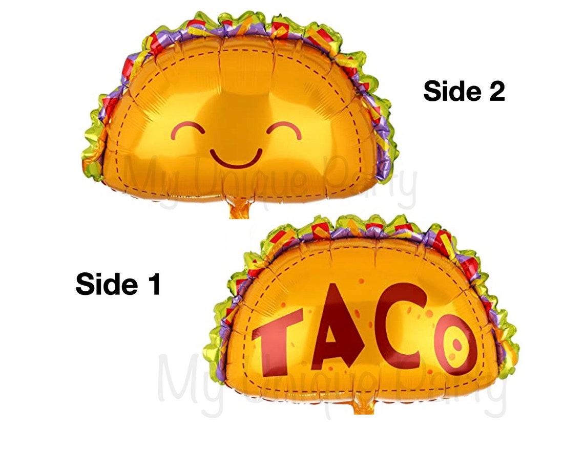 TACO BOUT ONE Balloons Cactus Balloon Taco Balloon Number 1 - Etsy
