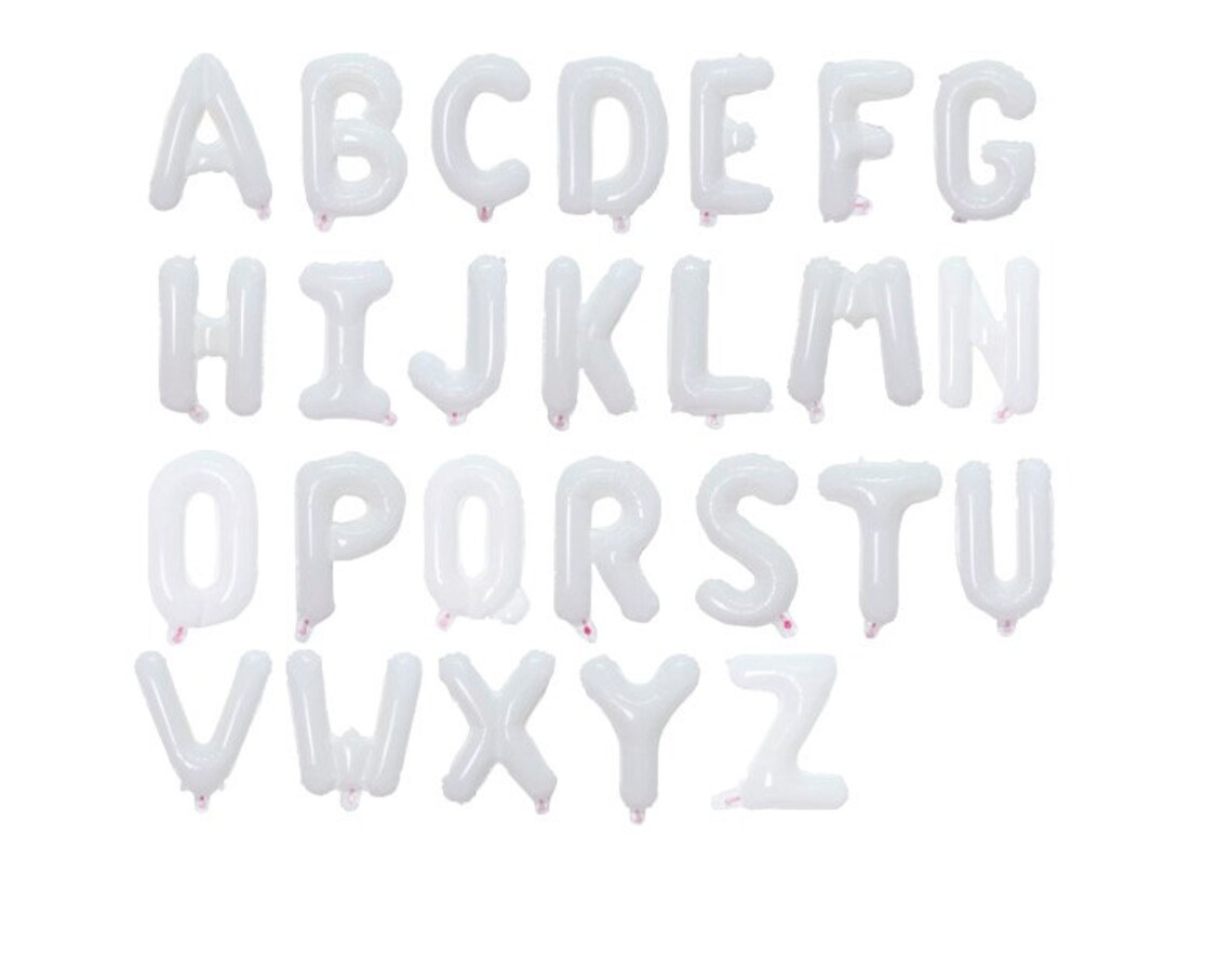 Red Letter Balloons Custom Mylar Letters Custom Balloon - Etsy