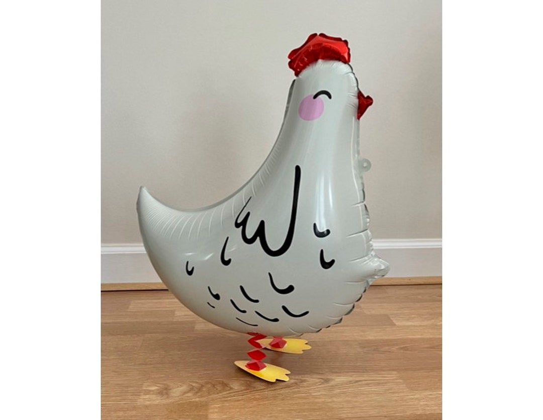 Chicken Balloon, Farm Themed Party, Standing Animal Balloon, Barnyard ...