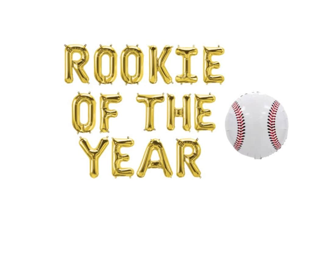 Rookie of the Year Balloon Banner, First Birthday, My Rookie Year ...