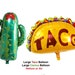 TACO BOUT ONE Balloons Cactus Balloon Taco Balloon Number 1 - Etsy