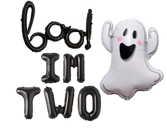 Boo Im Two Banner Balloons Boo IM TWO Balloons 2nd - Etsy