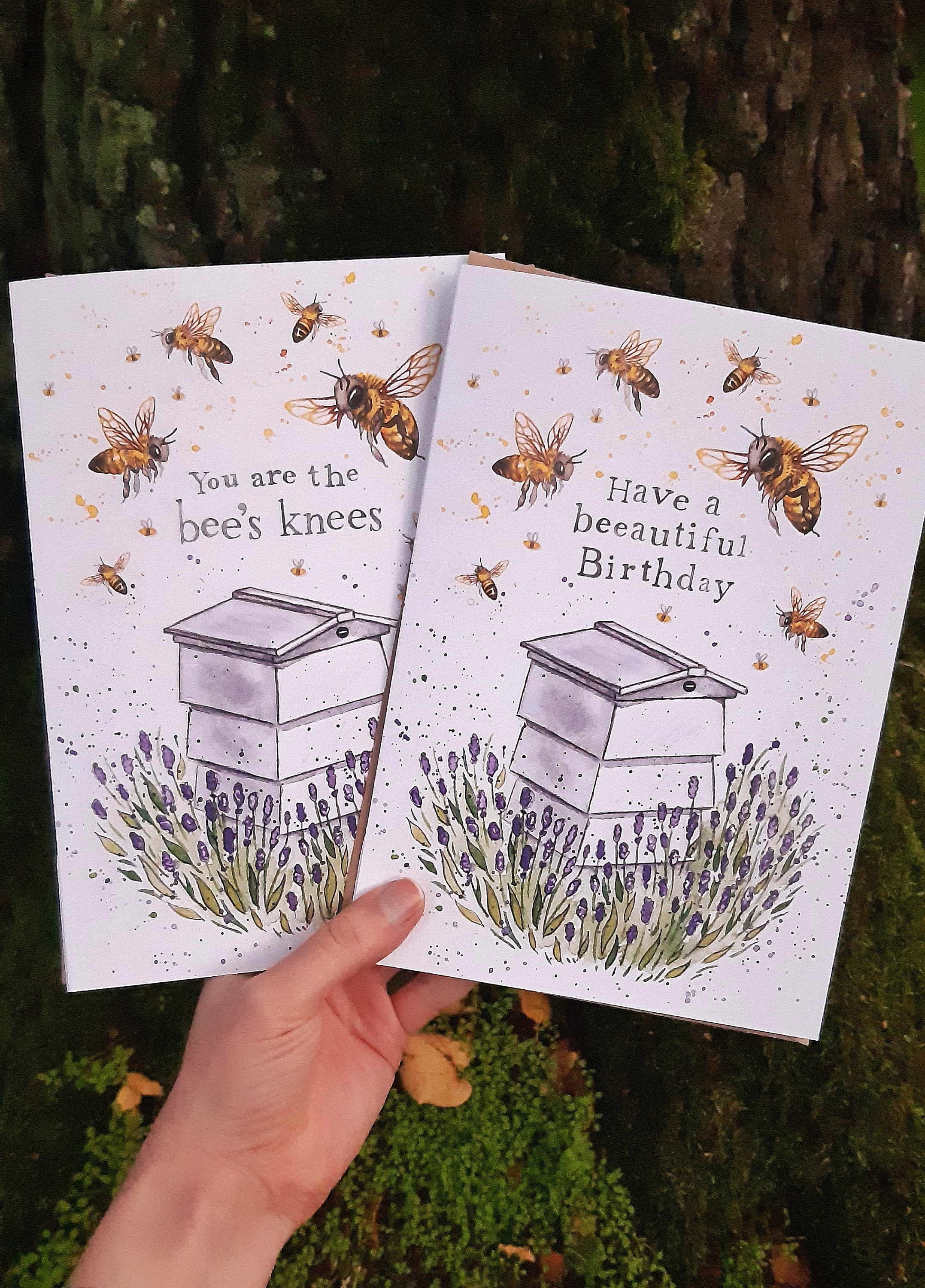 You Are the Bee's Knees | Beehive & Honey Bees Large A5 Thank You ...