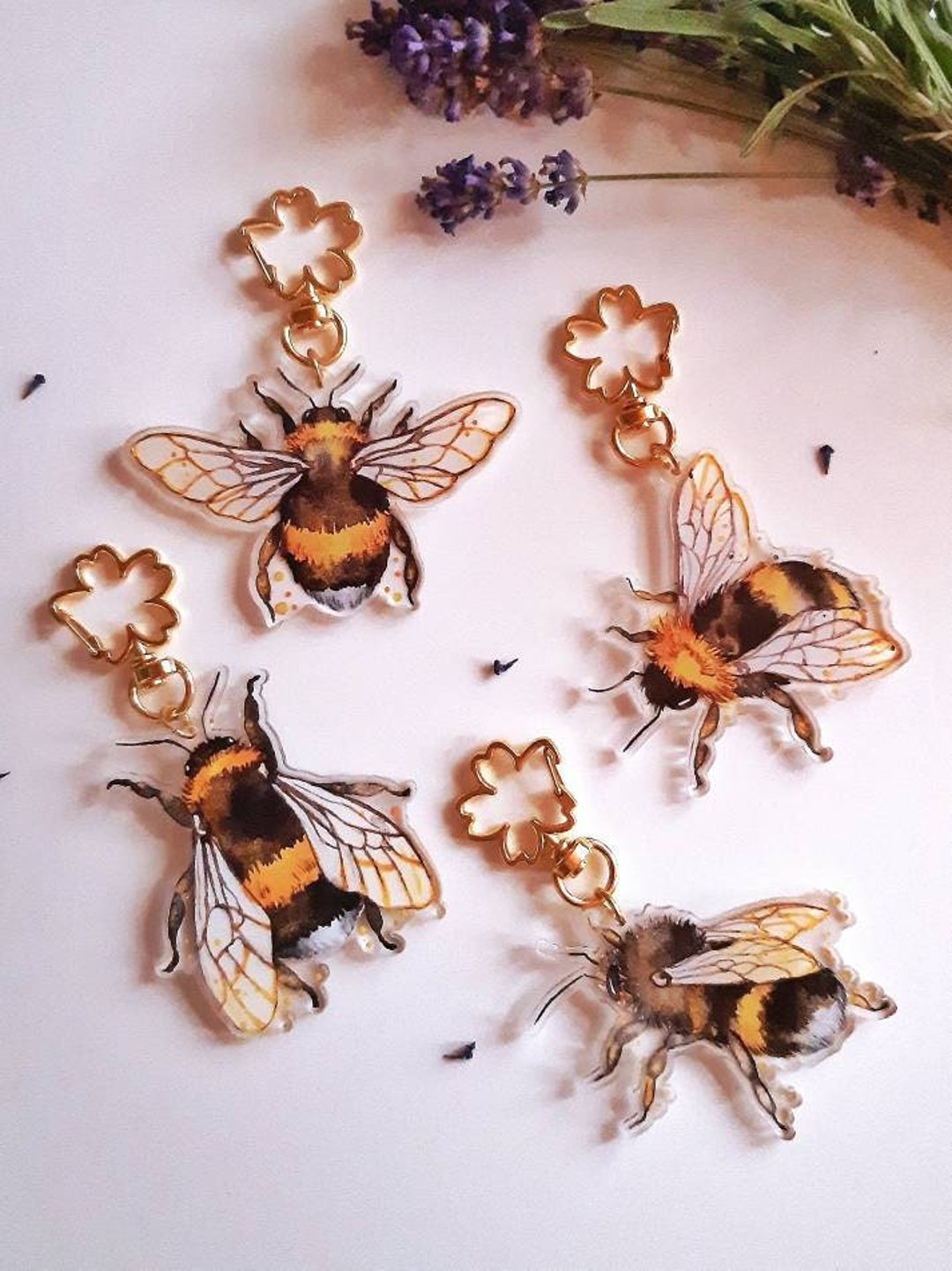 Fluffy Bumblebee Friend Keyrings 100% Recycled Donates to Bumblebee ...