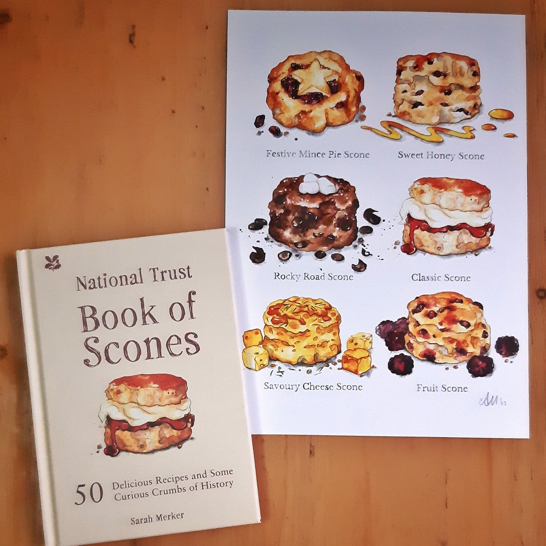 Book & Print Set: "national Trust Book of Scones" Recipe Book + Art ...