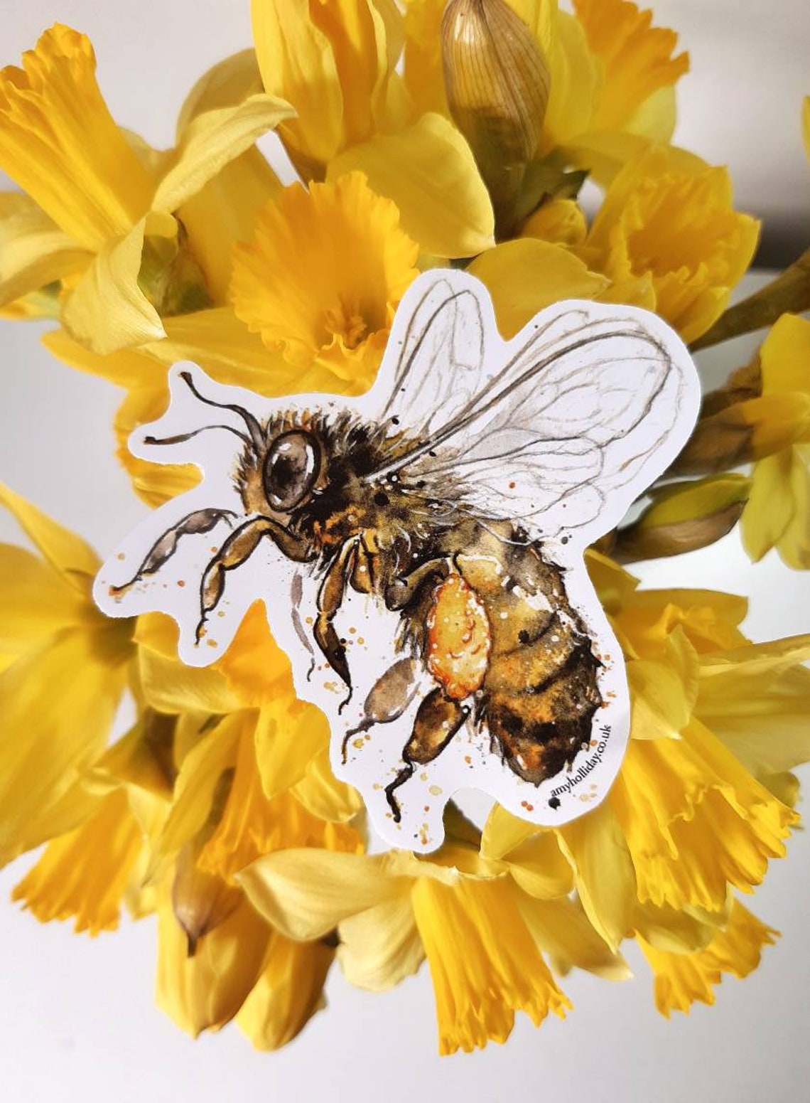 Pollen Pants Honey Bee 10cm Weatherproof Vinyl Sticker | Etsy