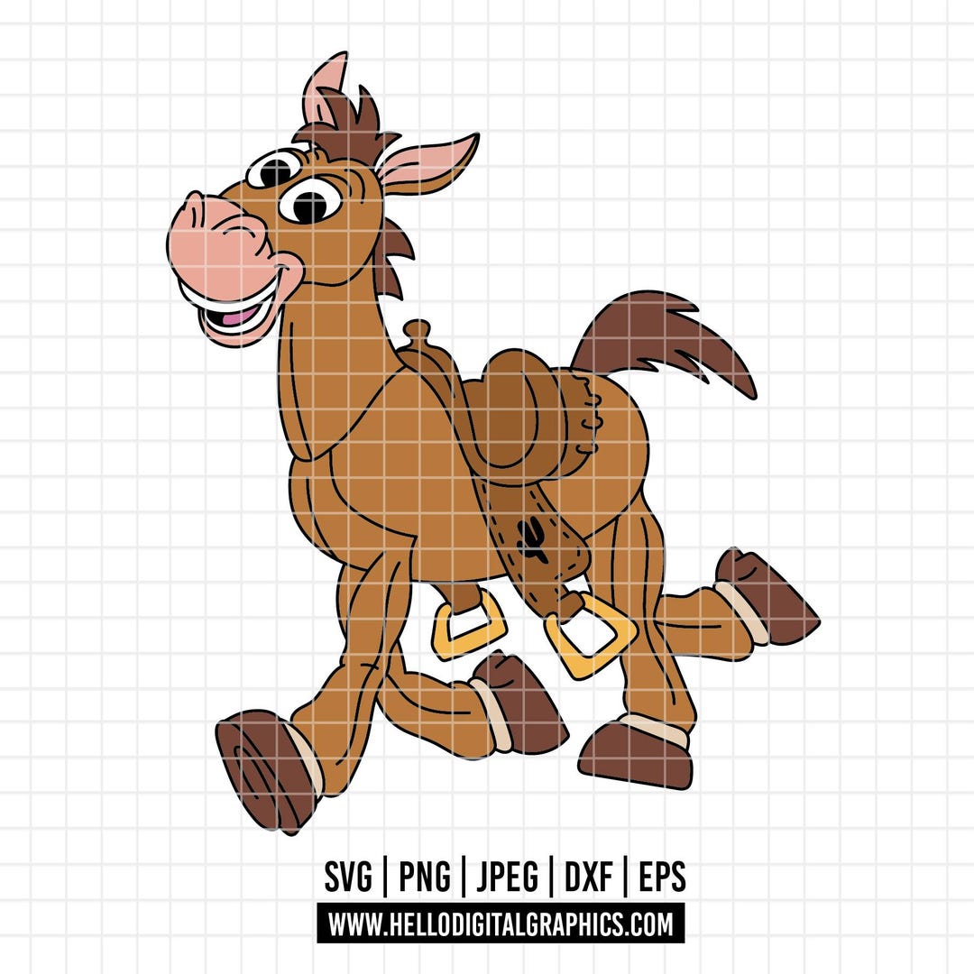 4580 - Bullseye From Toy Story Dtf Full Color Svg, Eps, Png, Dxf, Jpeg ...