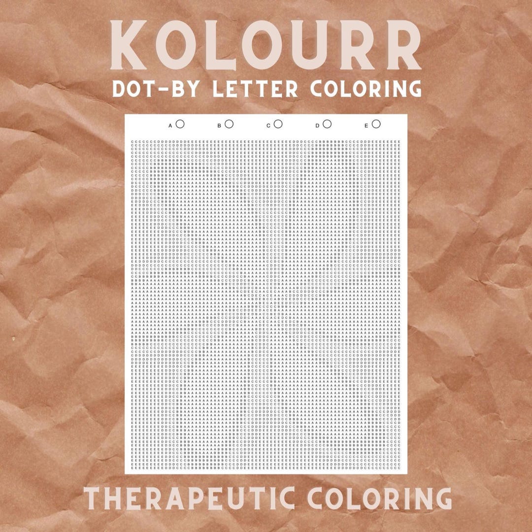 Dot-by-letter Coloring Book, Volume 2 - Etsy