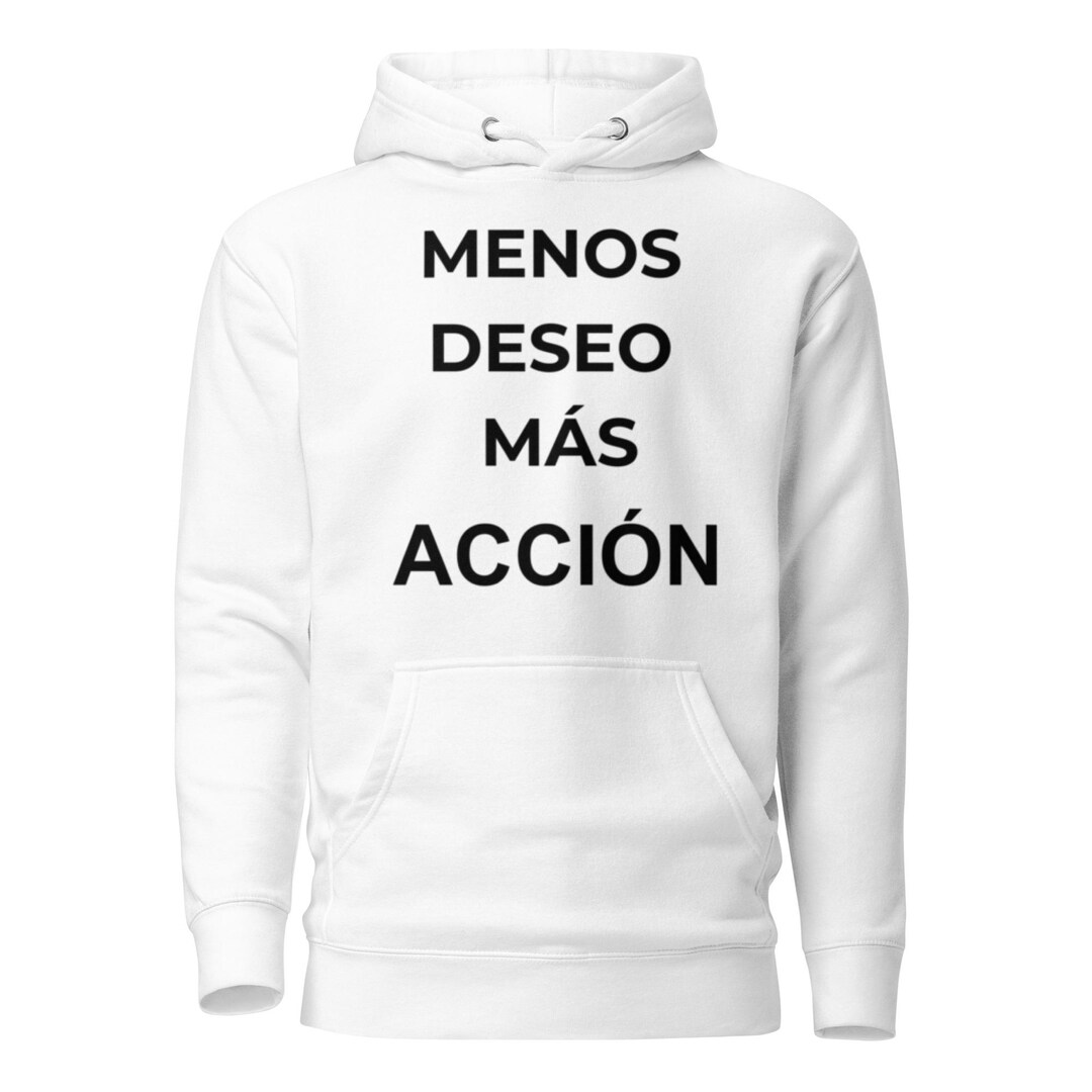 Less Desire, More Action Hoodie – Premium Minimalist Motivational ...