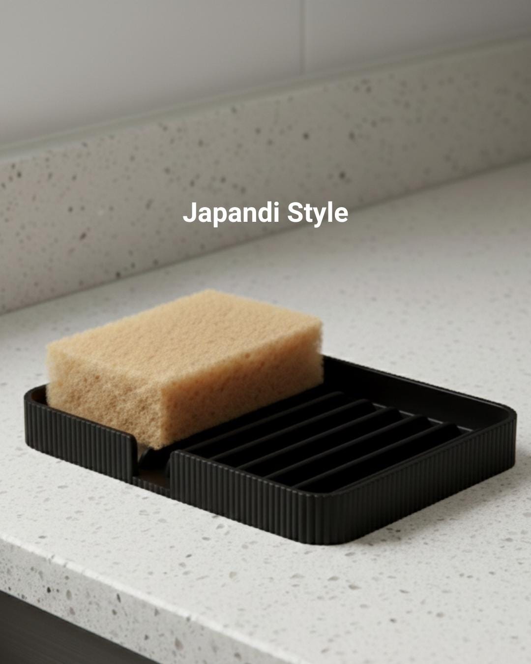 Sleek Japandi Sponge Rest | Fluid Drainage & Minimalist Architecture - Etsy