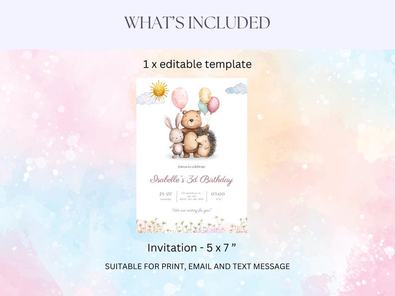 Kids Birthday Party Invitation | Printable & Digital - Etsy