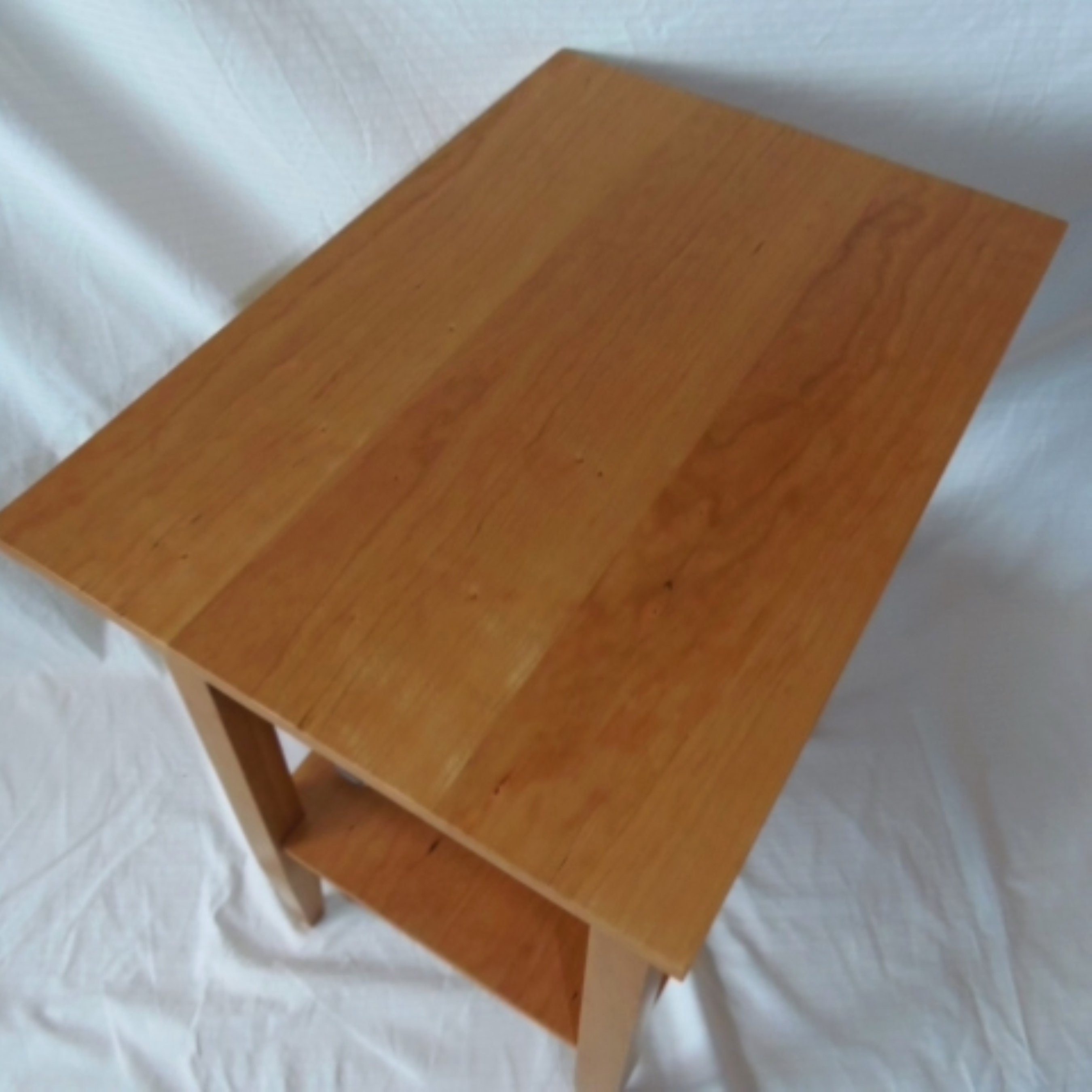 Shaker Inspired Solid Cherry End Table With Drawer and Shelf - Etsy