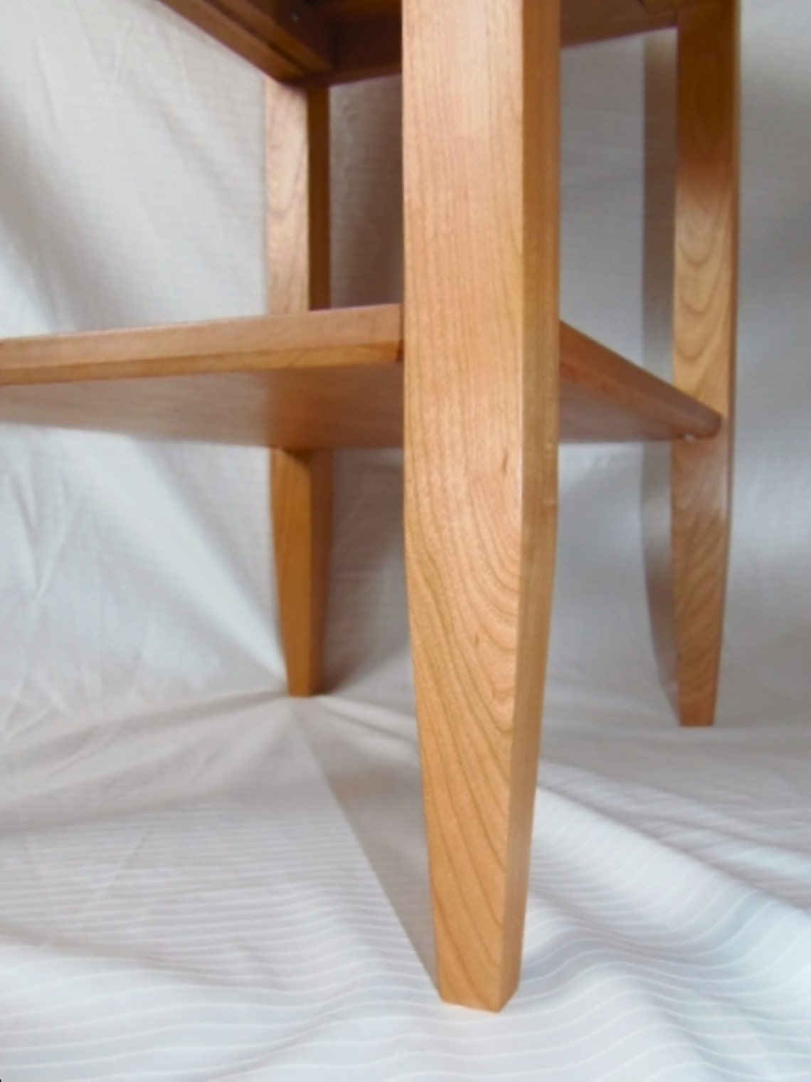 Shaker Inspired Solid Cherry End Table With Drawer and Shelf - Etsy