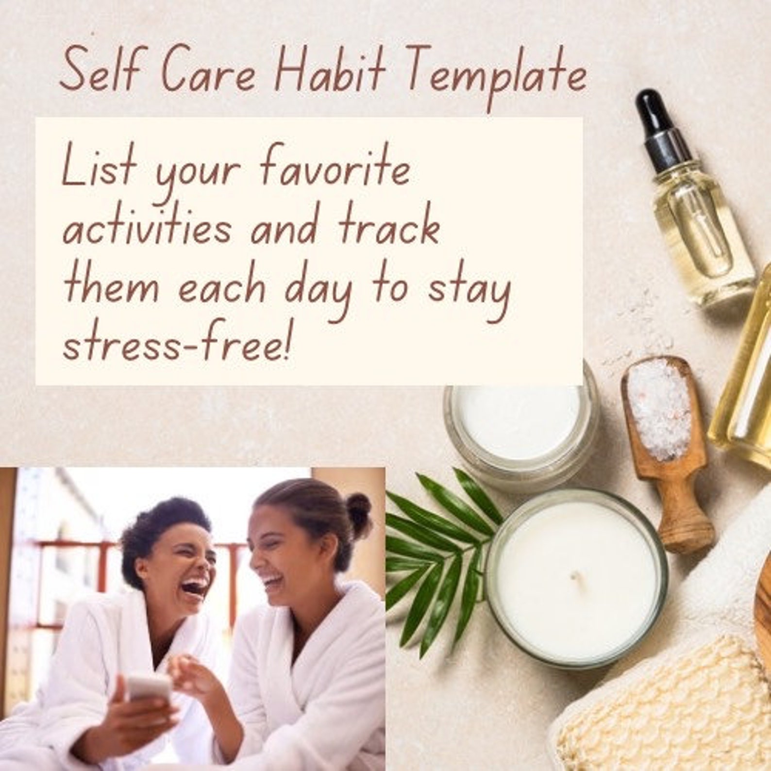 Weekly Self Care Checklist Instant Download PDF or Ipad/table Goodnotes ...