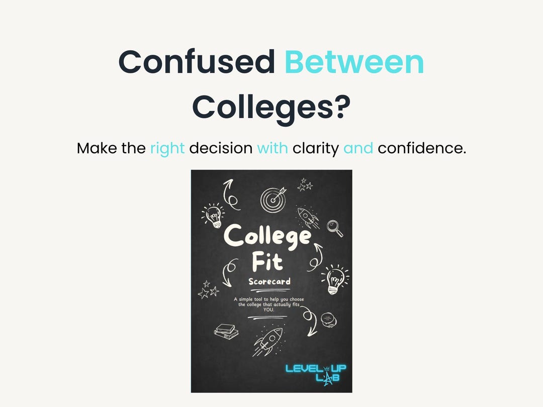 College Fit Scorecard | College Decision Worksheet | Compare Colleges ...