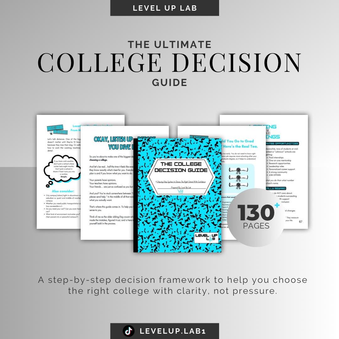 College Decision Guide | High School Seniors & Parents (PDF Download ...