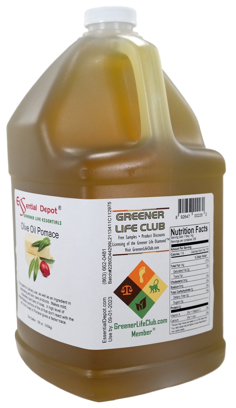 Olive Oil Pomace Grade Food Safe 2 X 1 Gal Containers FREE US SHIPPING ...
