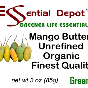Organic Mango Butter 3 Oz. - Etsy