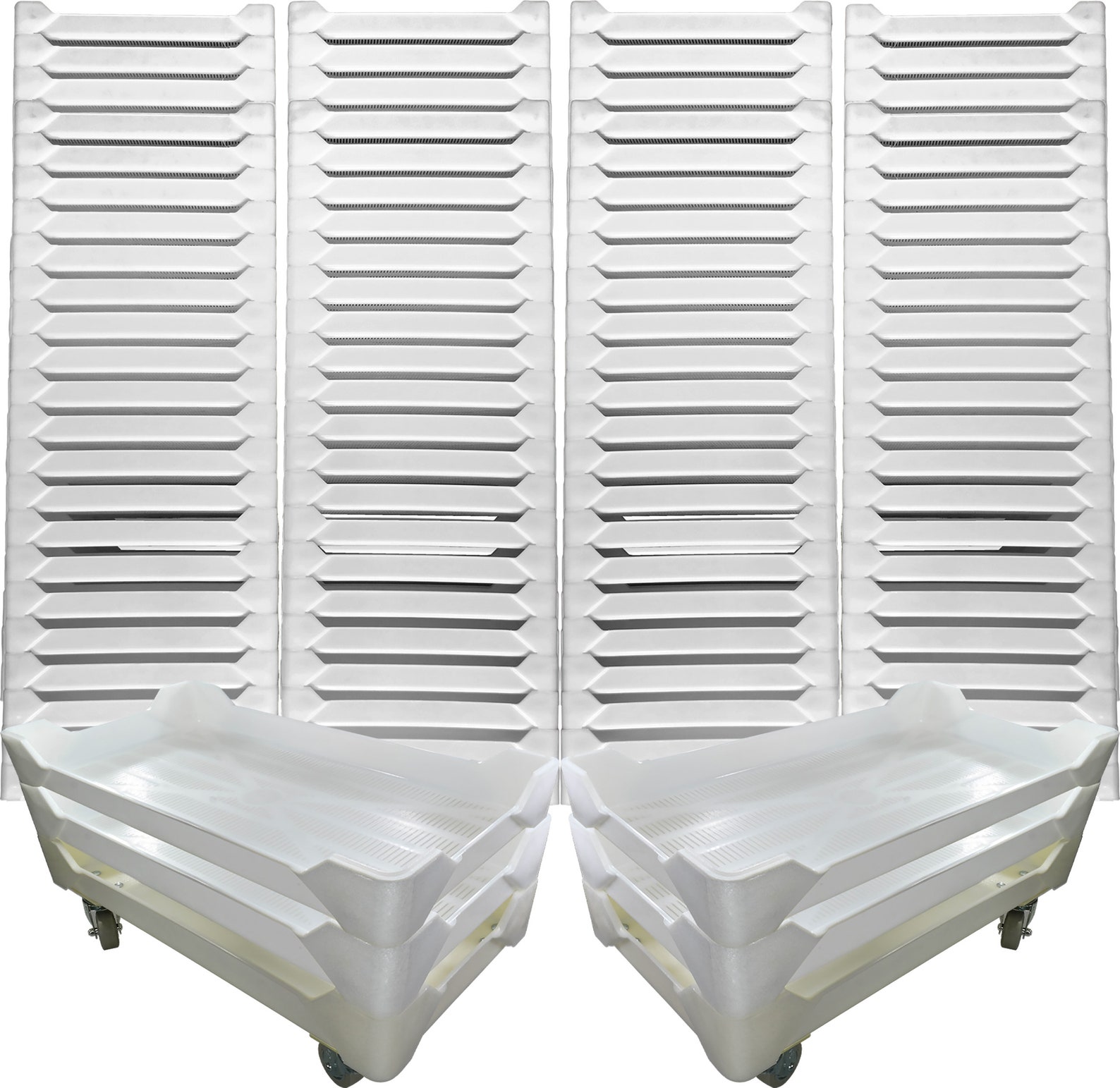 2nd Generation Stackable Soap Drying Tray - 3 Pack of Trays (no Wheels ...