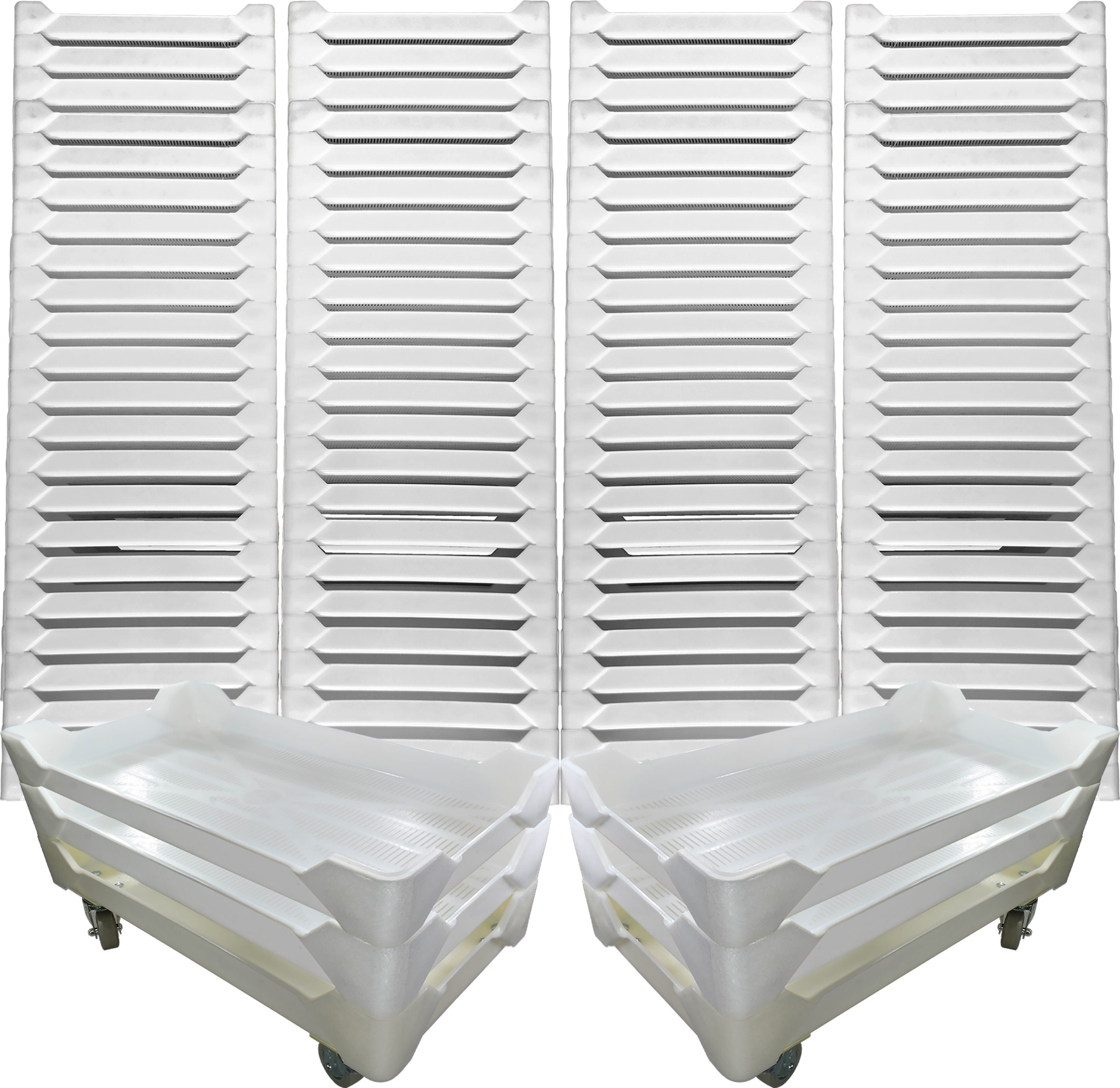 2nd Generation Stackable Soap Drying Tray - 3 Pack of Trays (no Wheels ...